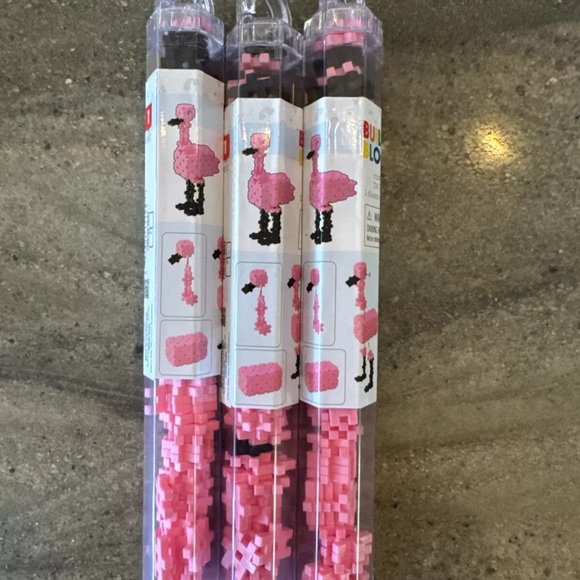 Target | Toys | Pink Flamingo Building Blocks Set Of 3 Packs 72 Pieces ...